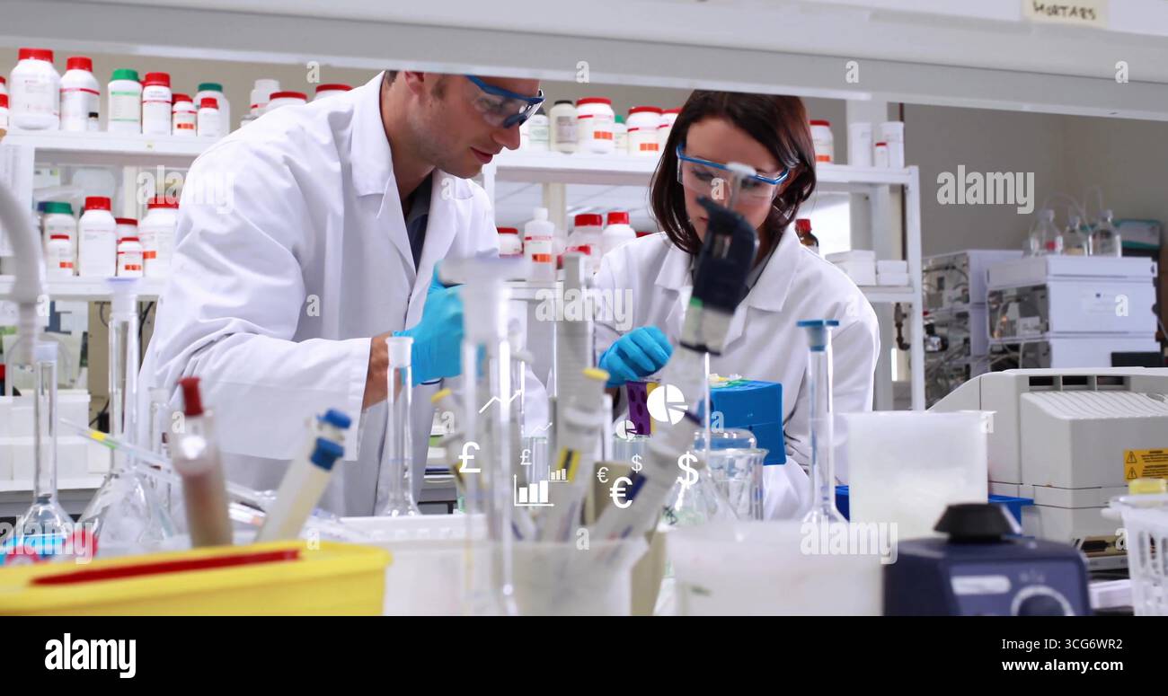 Pipetting scientists wearing lab hi-res stock photography and images - Alamy