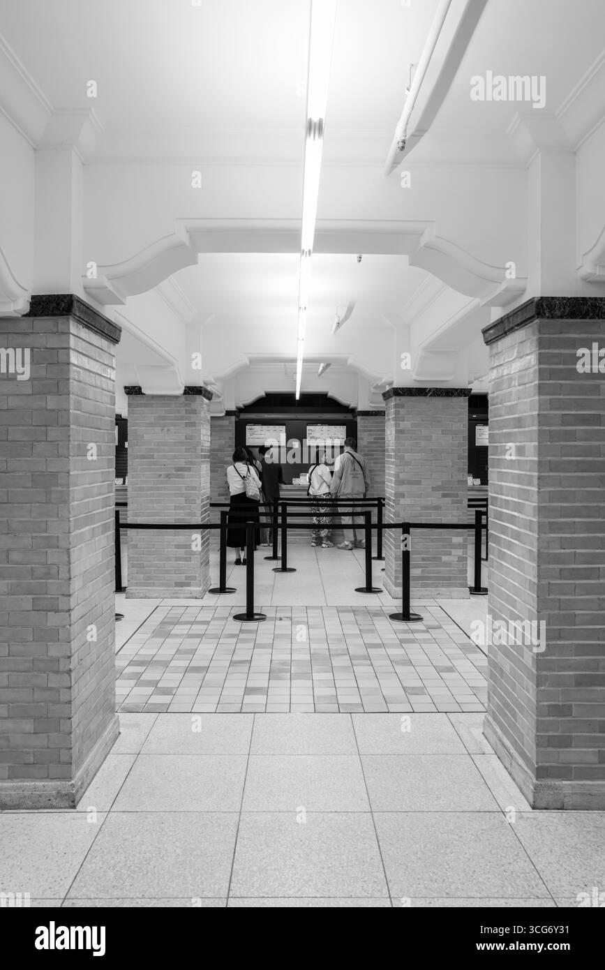 Group hallway Black and White Stock Photos & Images - Alamy