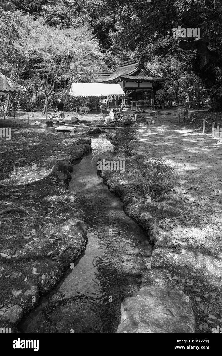 Scene outdoor garden Black and White Stock Photos & Images - Alamy