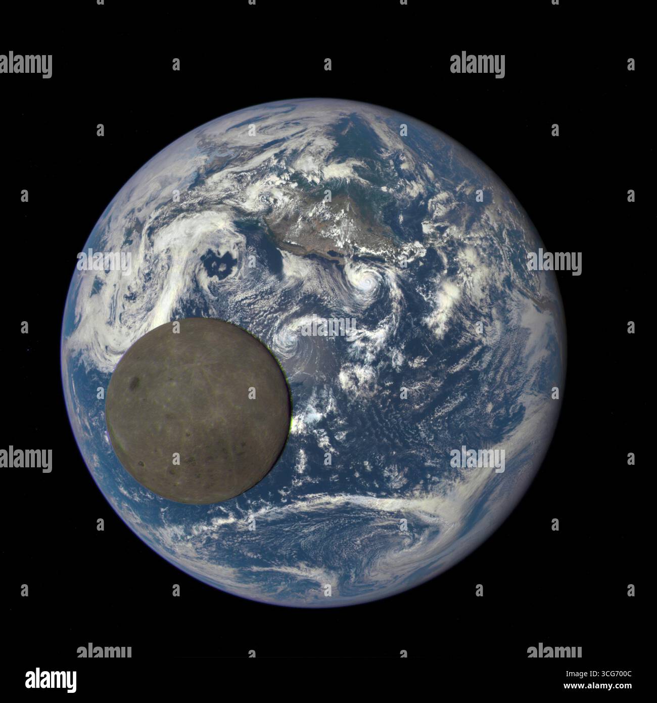The hidden, far side of the Moon and the Earth seen from DSCOVR. July 5 ...
