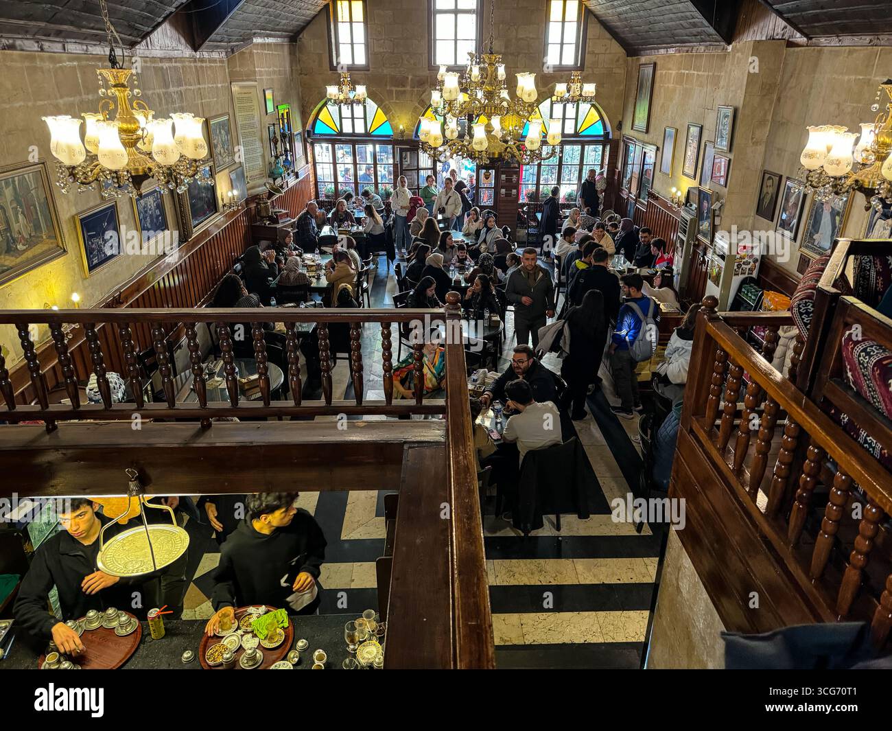 Gaziantep, Turkey, Turkiye. Tahmis Coffee Shop Patrons Stock Photo - Alamy