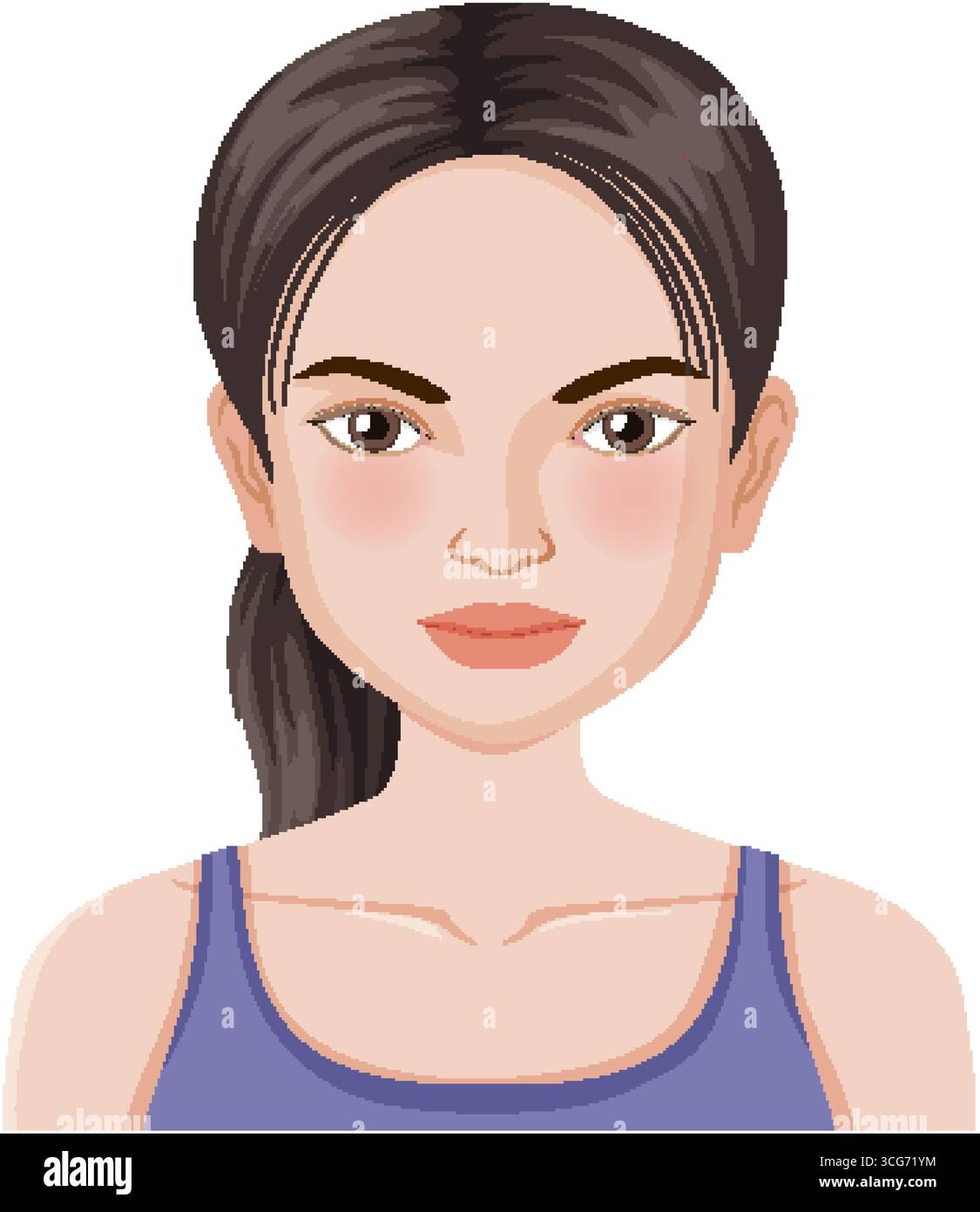 Portrait studio shot front facing Stock Vector Images - Alamy