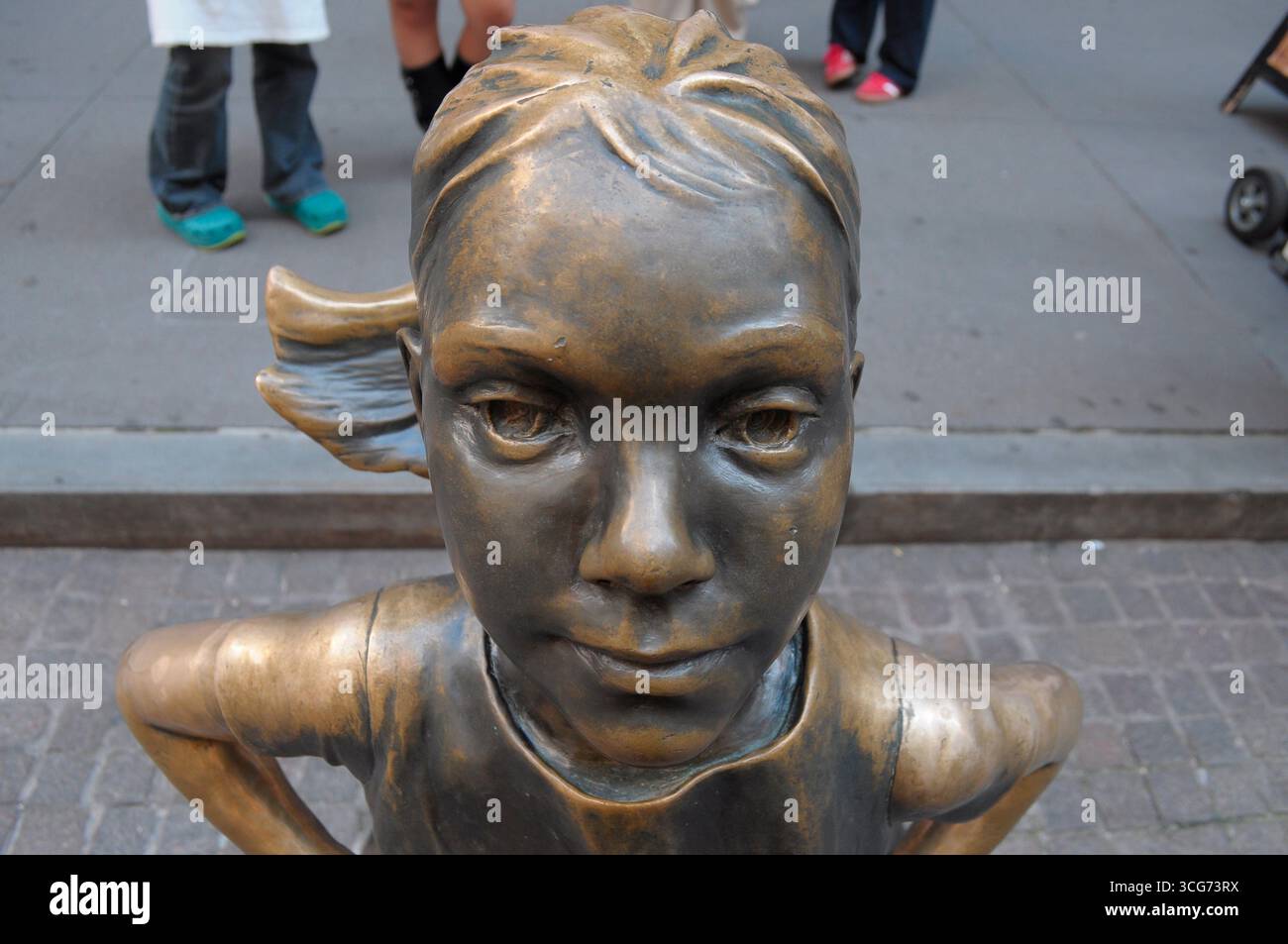 The "Fearless Girl" statue is seen in front of the New York Stock ...