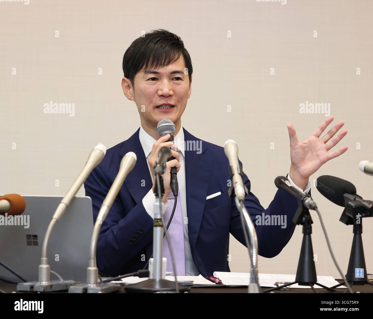 Shinji Ishimaru, leader of the local political party The Path to ...