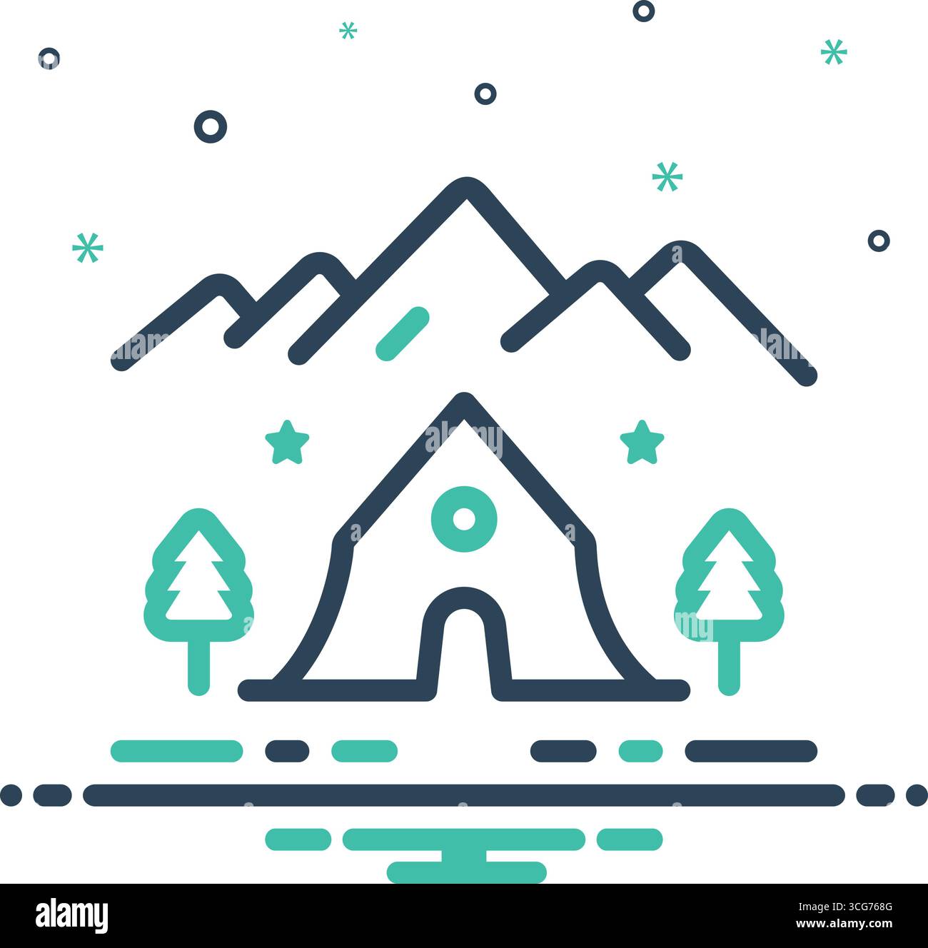 Icon for campsite, campground Stock Vector Image & Art - Alamy