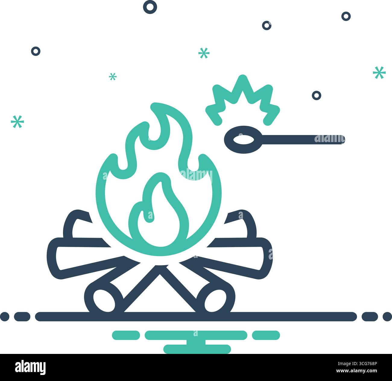 Icon for kindling, combustion Stock Vector Image & Art - Alamy