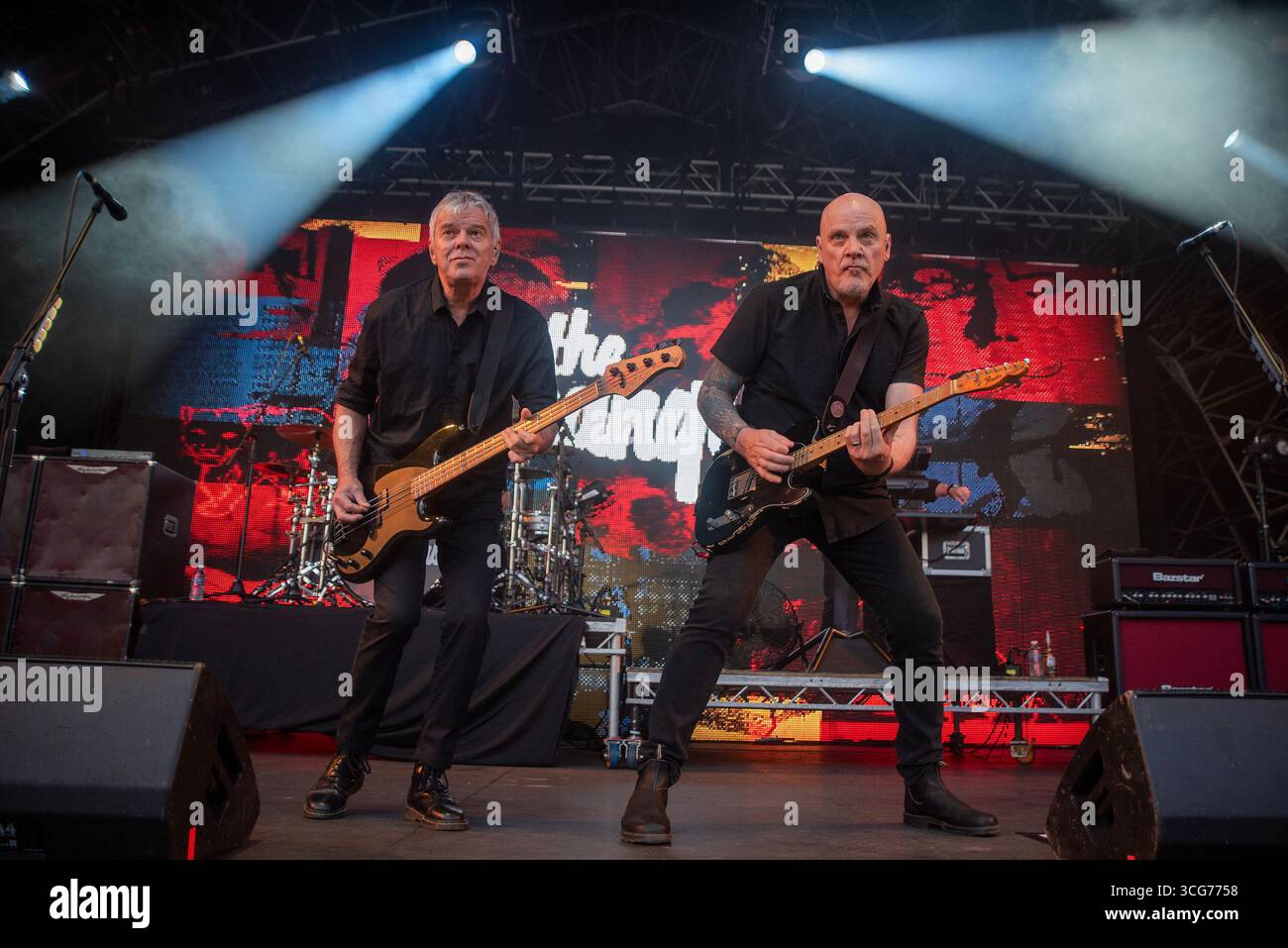 Margate, UK. 23rd Aug, 2025. (L-R) Jean-Jacques Burnel and Baz Warne ...