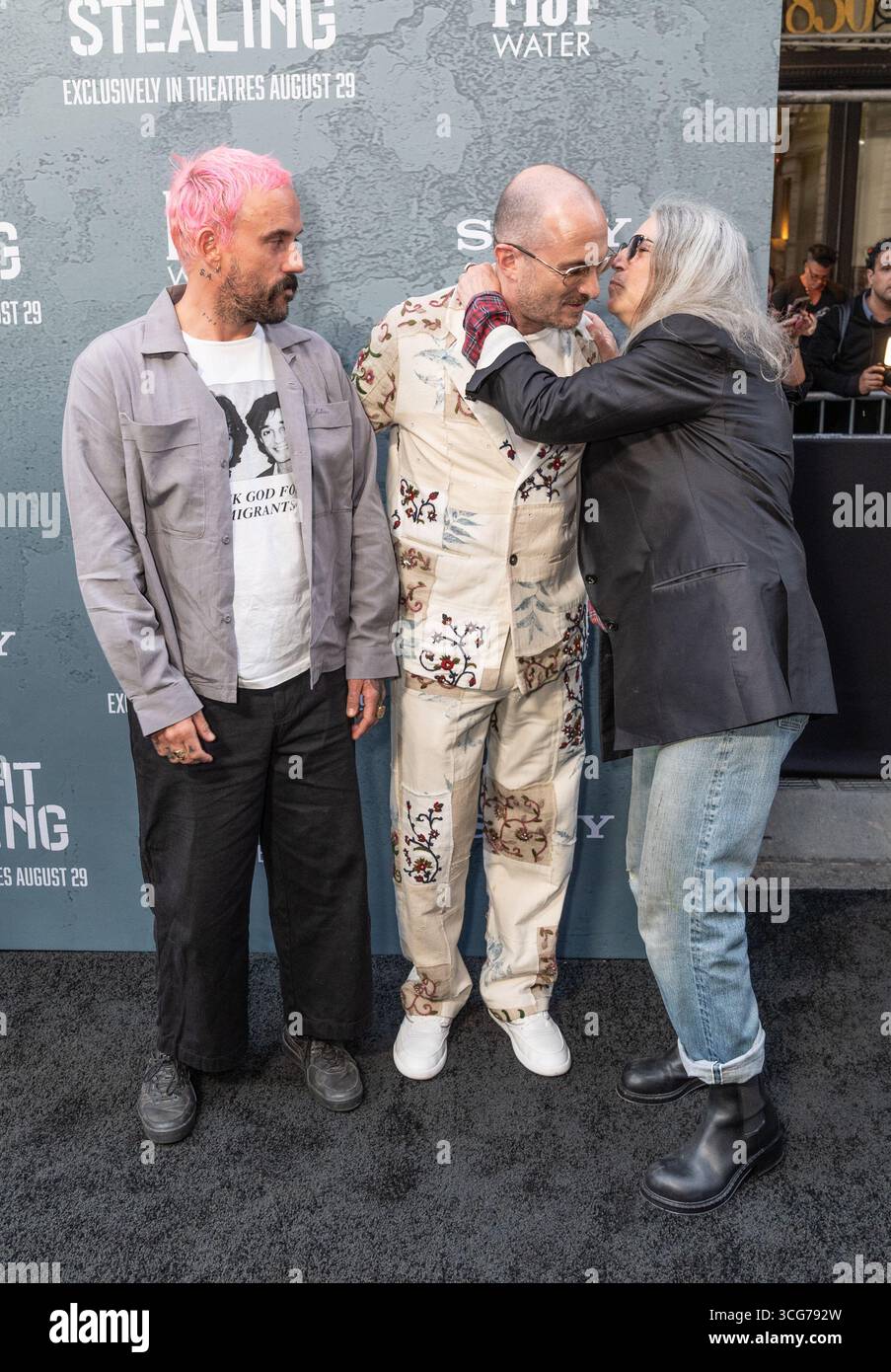 Joe Talbot, Darren Aronofsky and Patti Smith attends premiere of ...