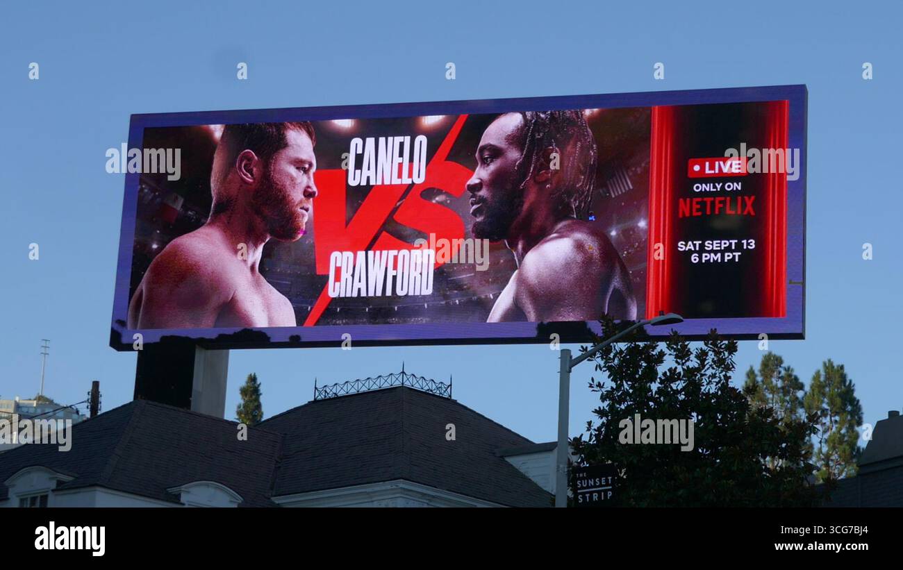 Los Angeles, California, USA 26th August 2025 KCanelo Vs. Crawford ...