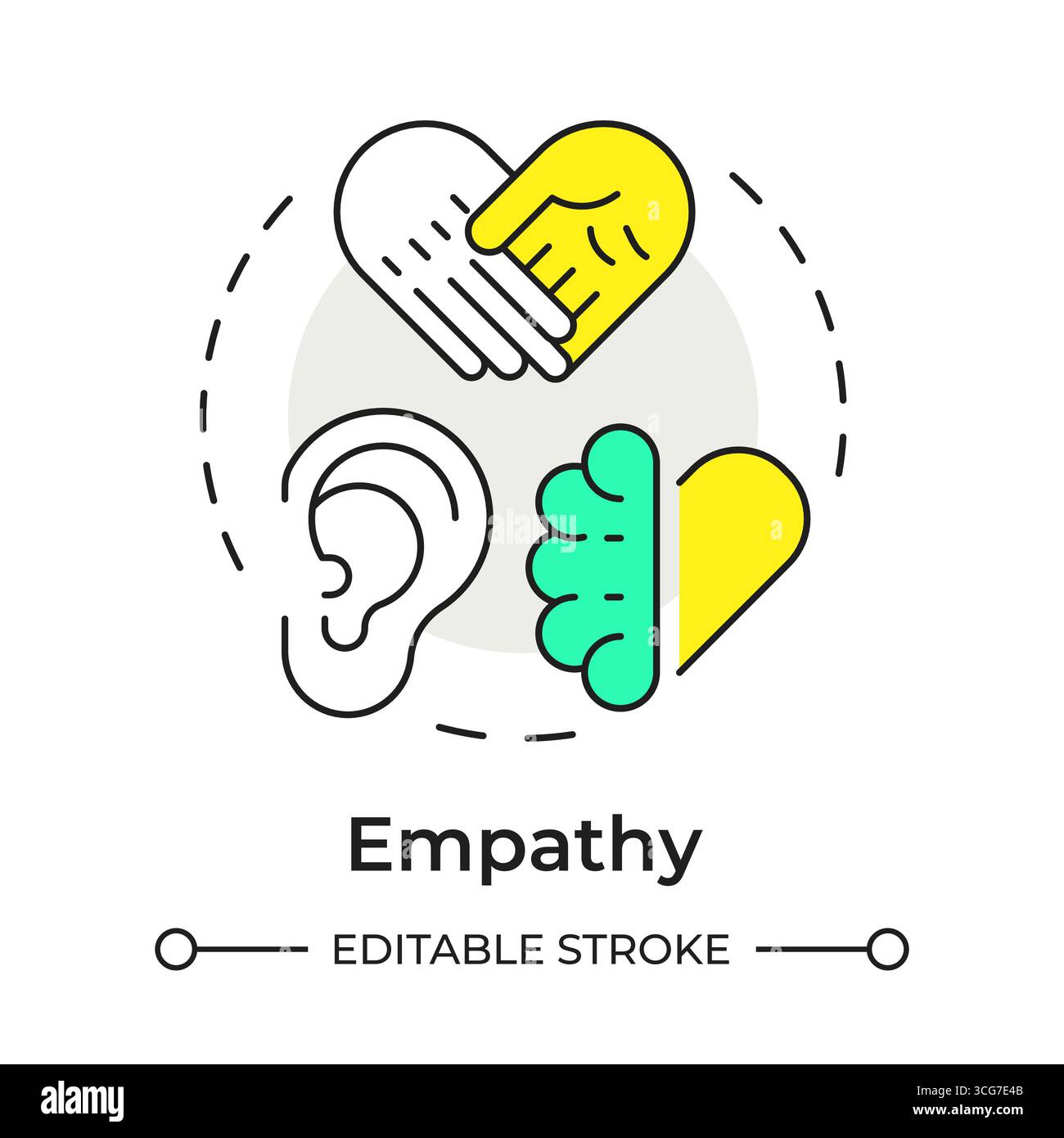 Empathy multi color concept icon Stock Vector Image & Art - Alamy