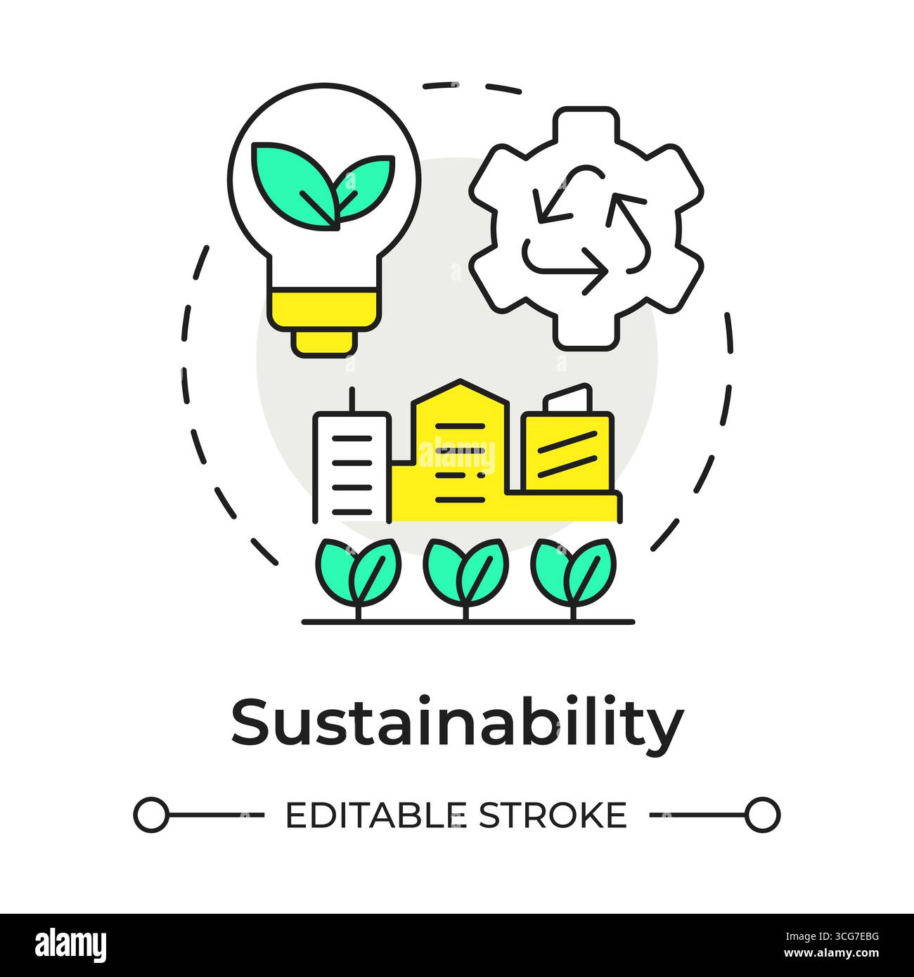 Environmental sustainability business color Stock Vector Images - Alamy