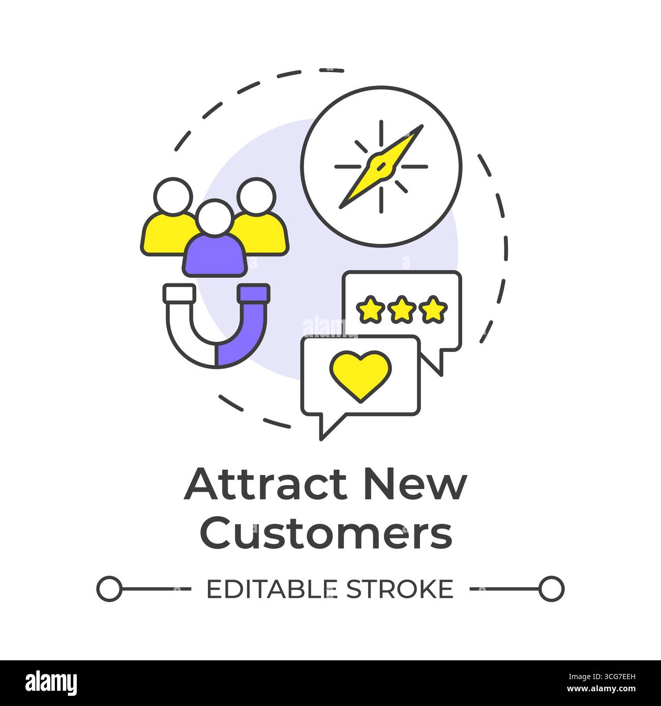 Attract new business Stock Vector Images - Alamy