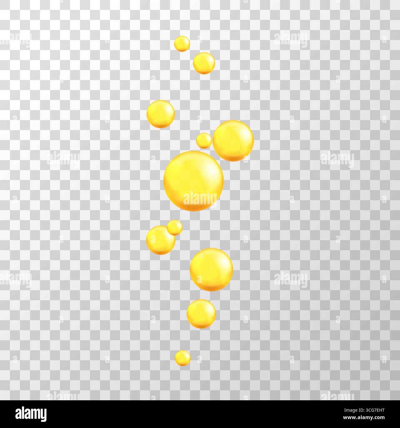 Oil circle bubble collagen Stock Vector Images - Alamy