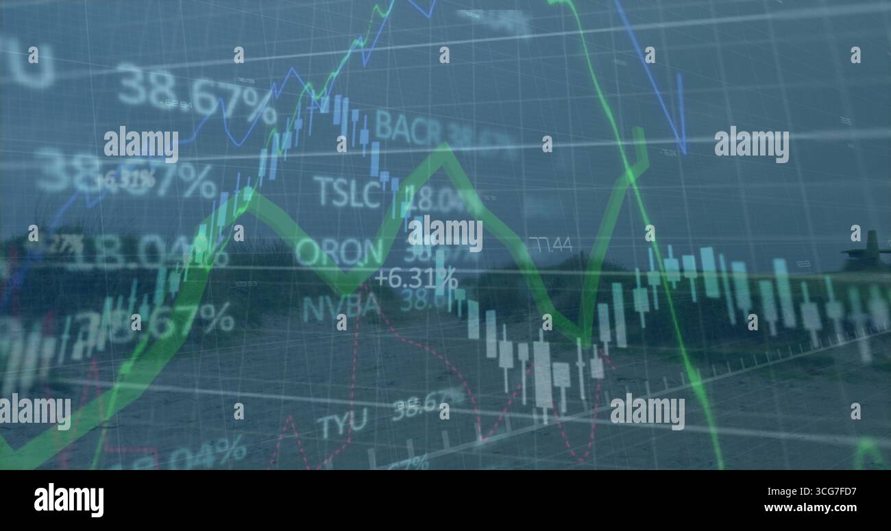 Presenting data visualization overlaying hi-res stock photography and images - Alamy