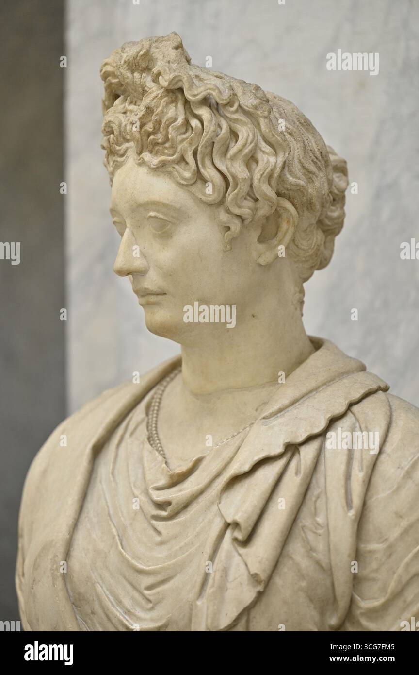 Rome. Italy. Portrait bust (79-81 A.D) of Julia Flavia (Giulia Flavia ...