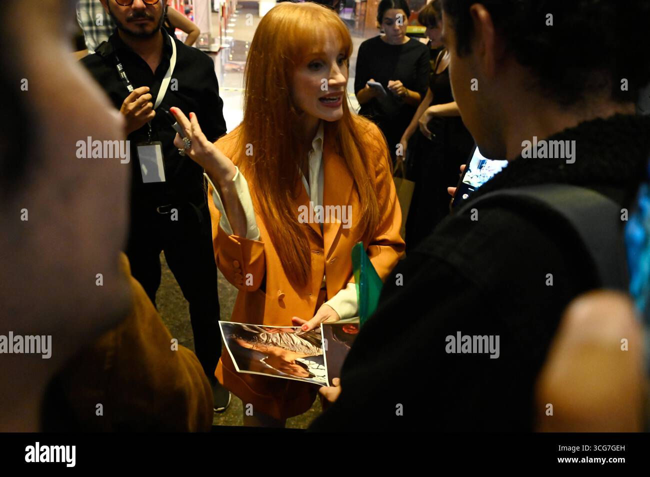 Dreams Film Premiere Actress Jessica Chastain signs autographs for the ...