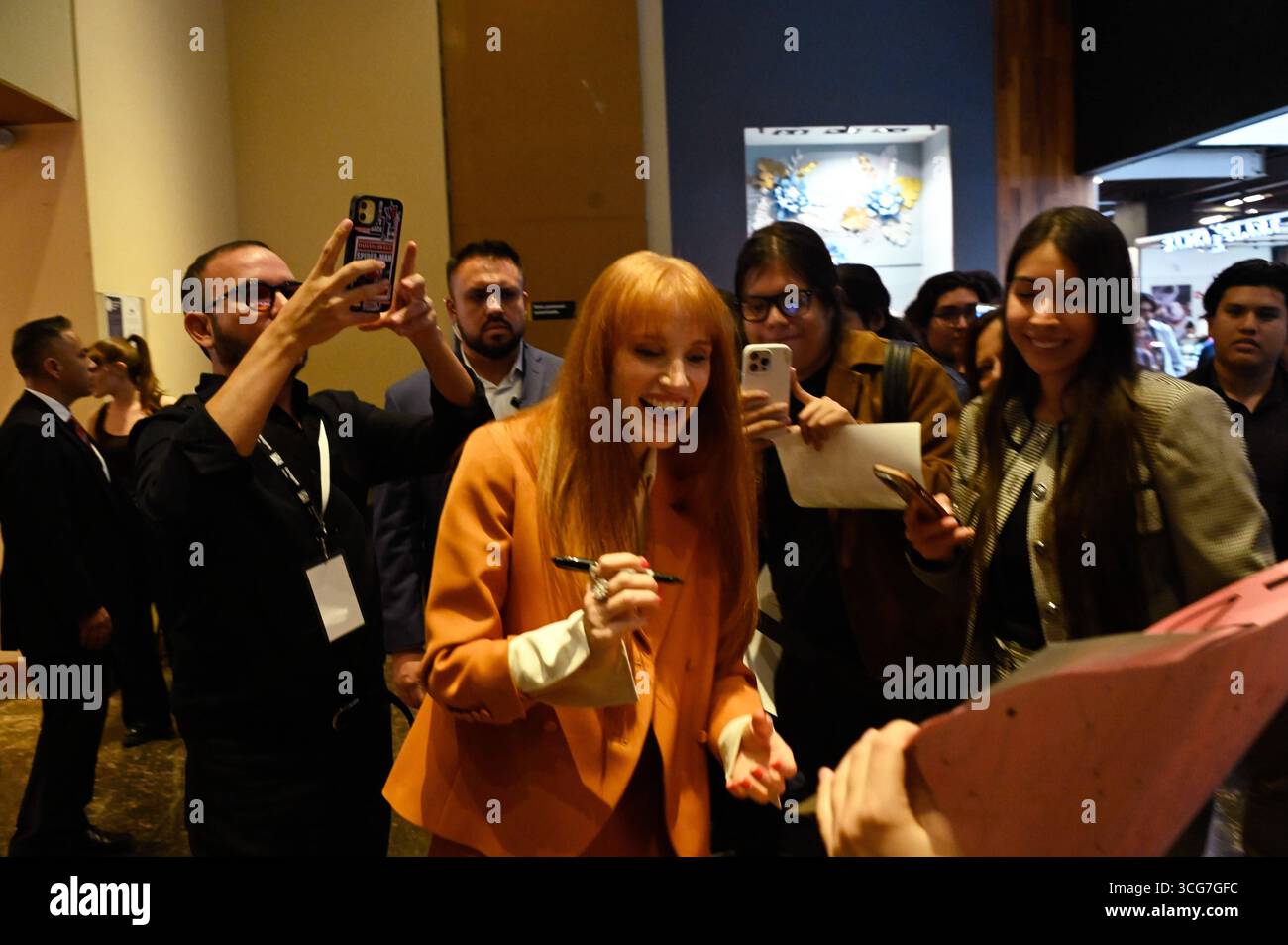 Dreams Film Premiere Actress Jessica Chastain signs autographs for the ...