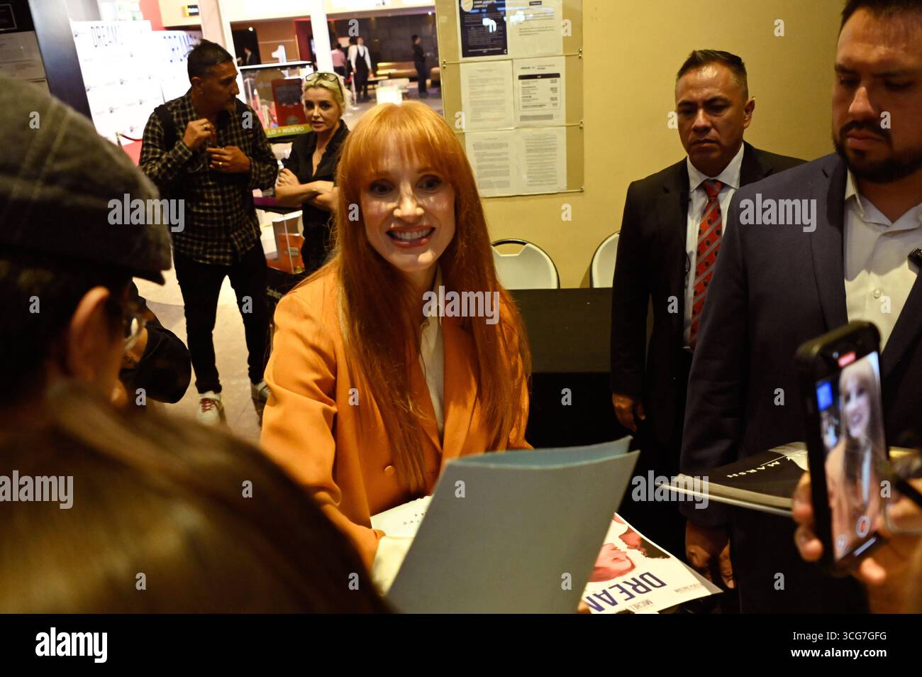 Dreams Film Premiere Actress Jessica Chastain signs autographs for the ...