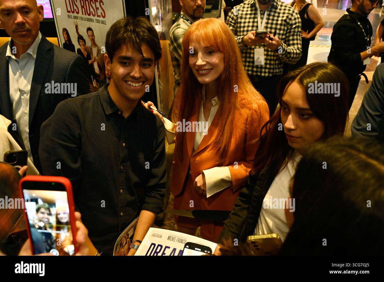 Dreams Film Premiere Actress Jessica Chastain signs autographs for the ...