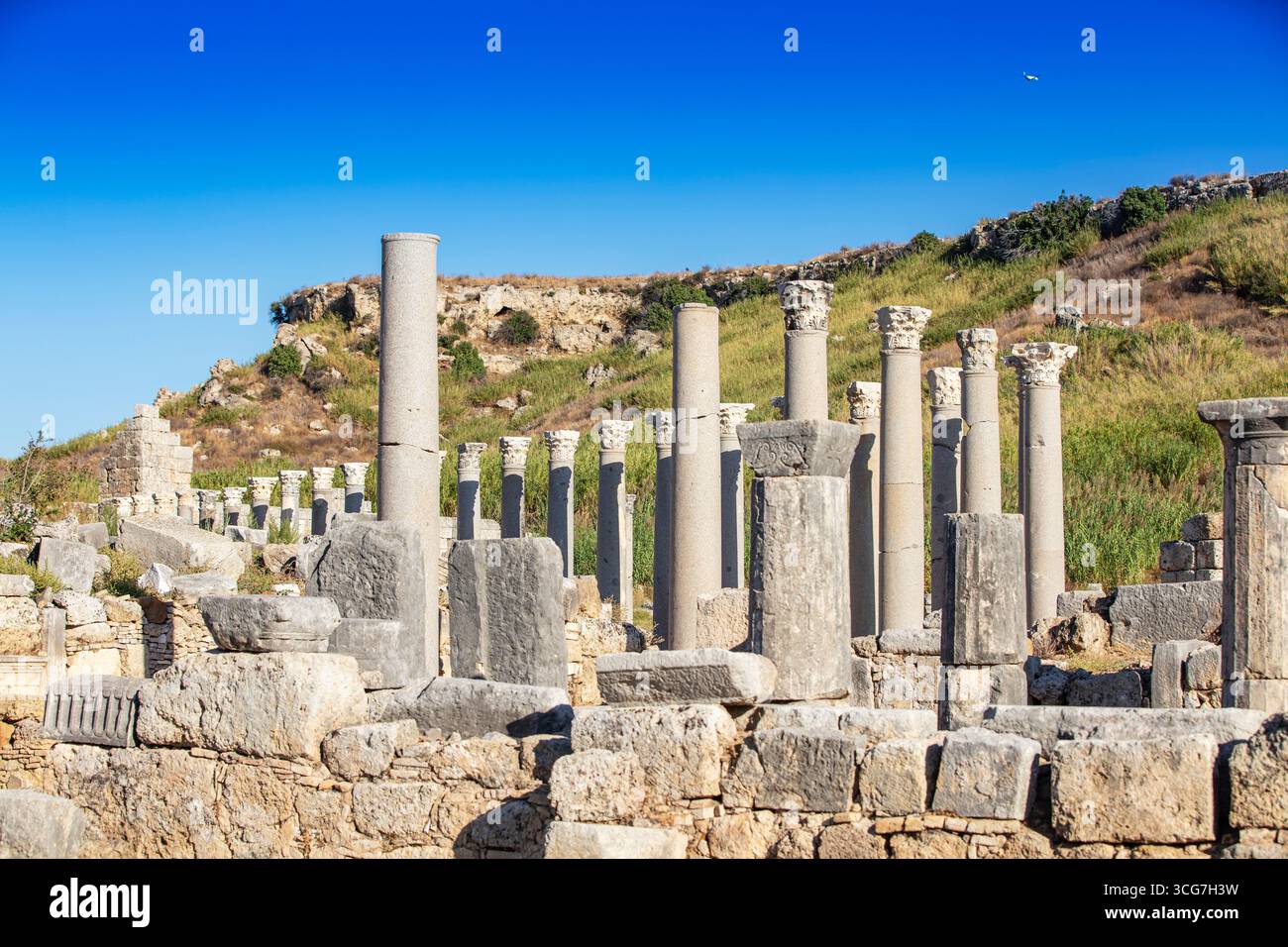 Nymphaeum of Perge. Ruins of ancient Pamphylian city located in Antalya ...