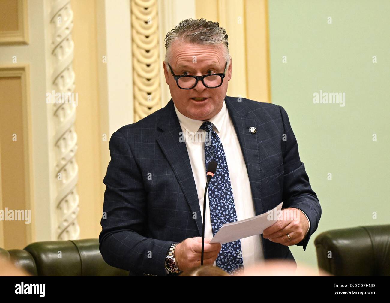 The Member for Cairns, Michael Healy (centre) is seen during Question ...