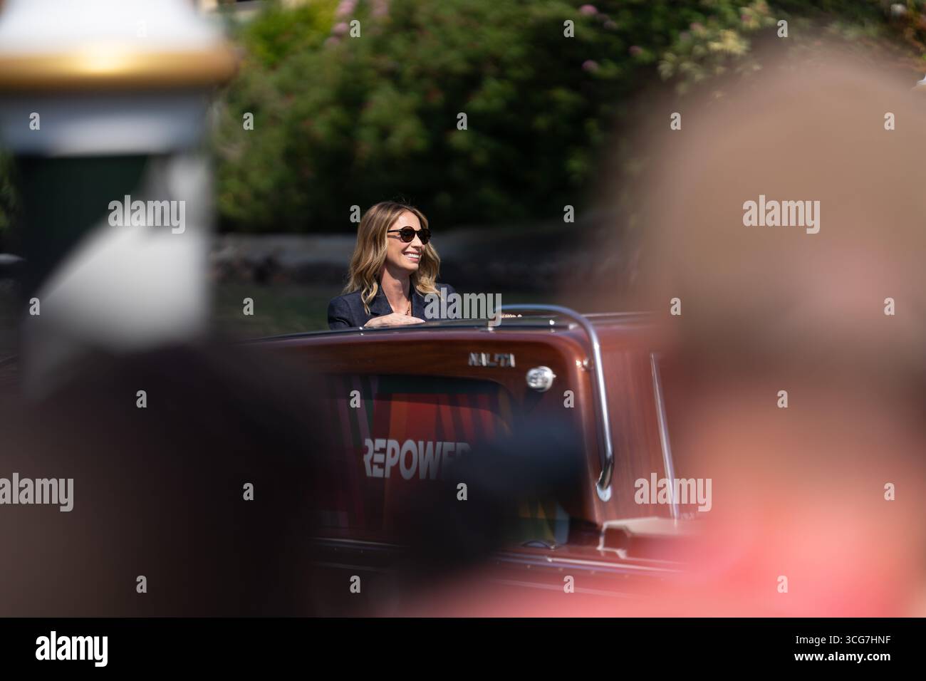 Emanuela Fanelli arrives ahead of the 82nd Venice International Film ...