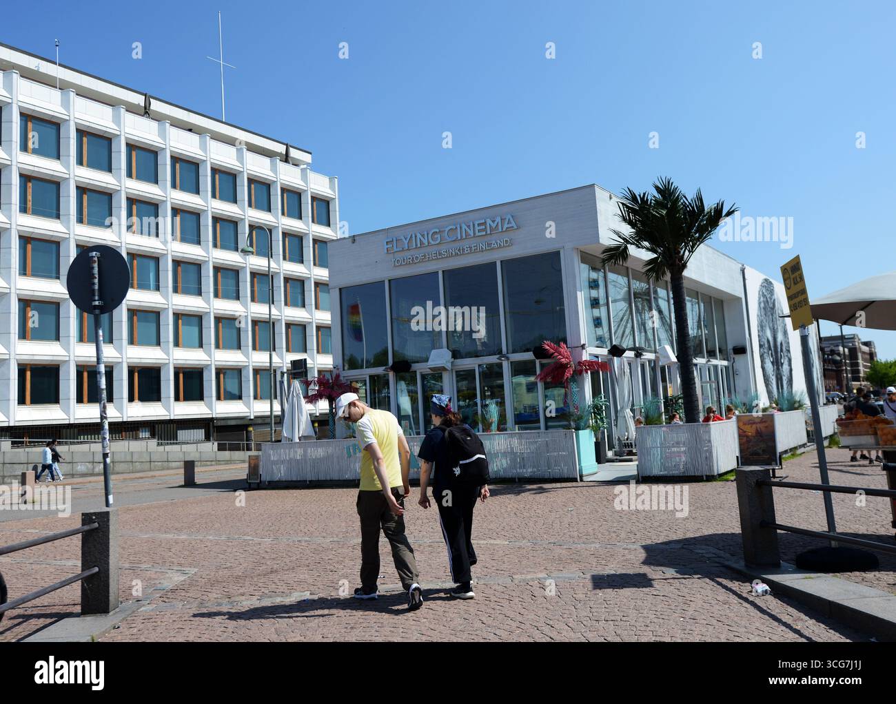 Flying cinema on waterfront hi-res stock photography and images - Alamy