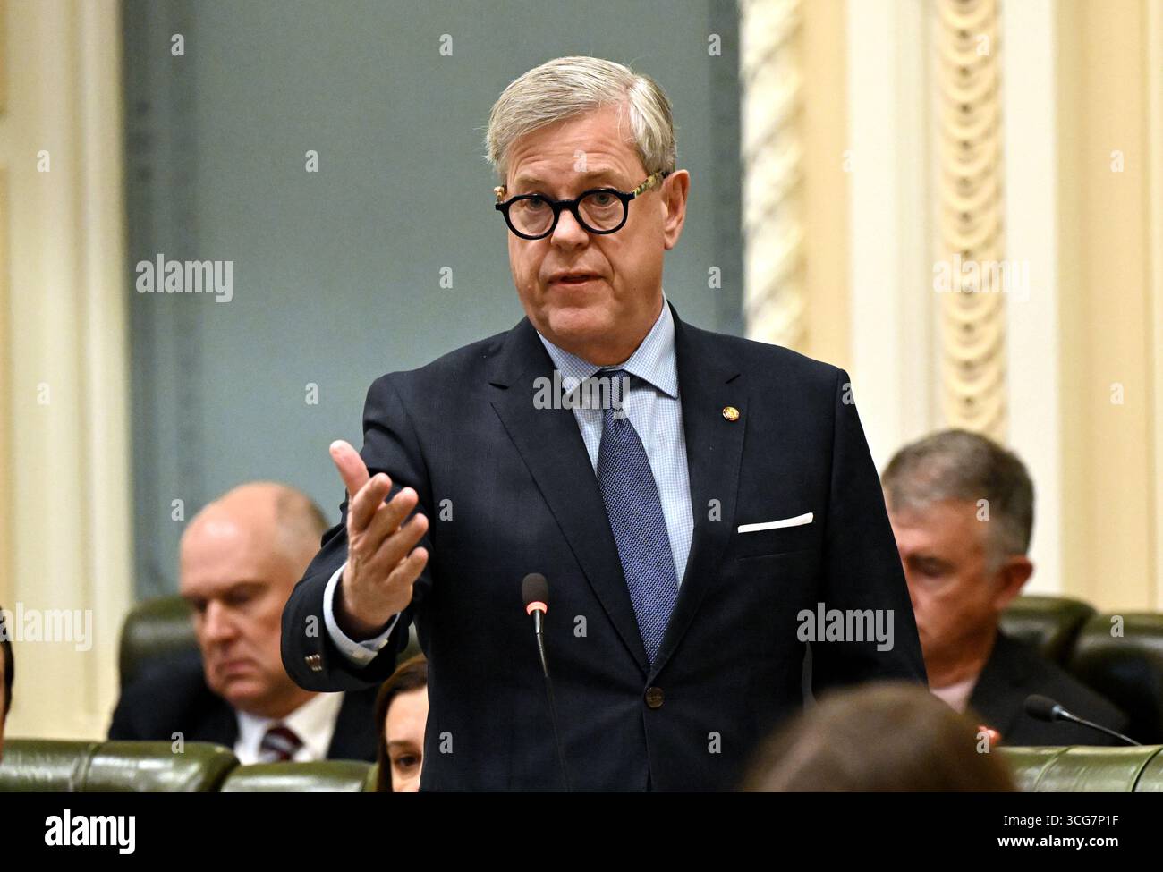 Queensland Minister for Health and Ambulance Services, Tim Nicholls is ...