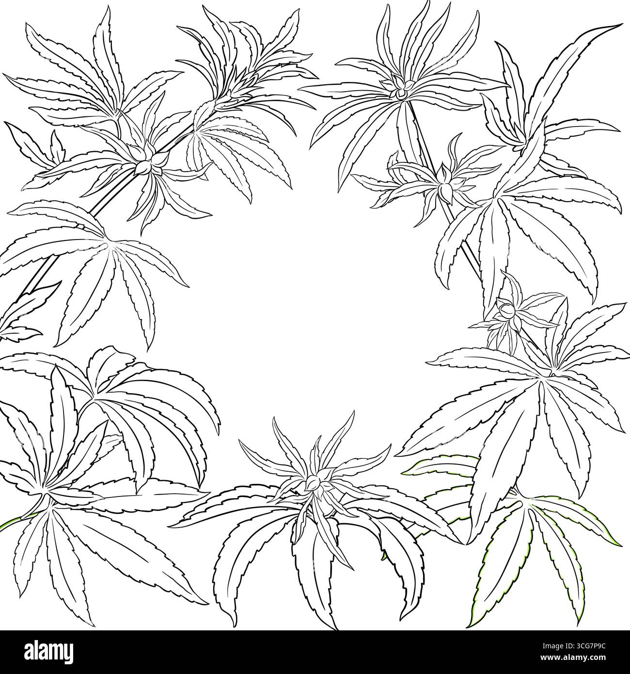 Hemp border Stock Vector Images - Alamy