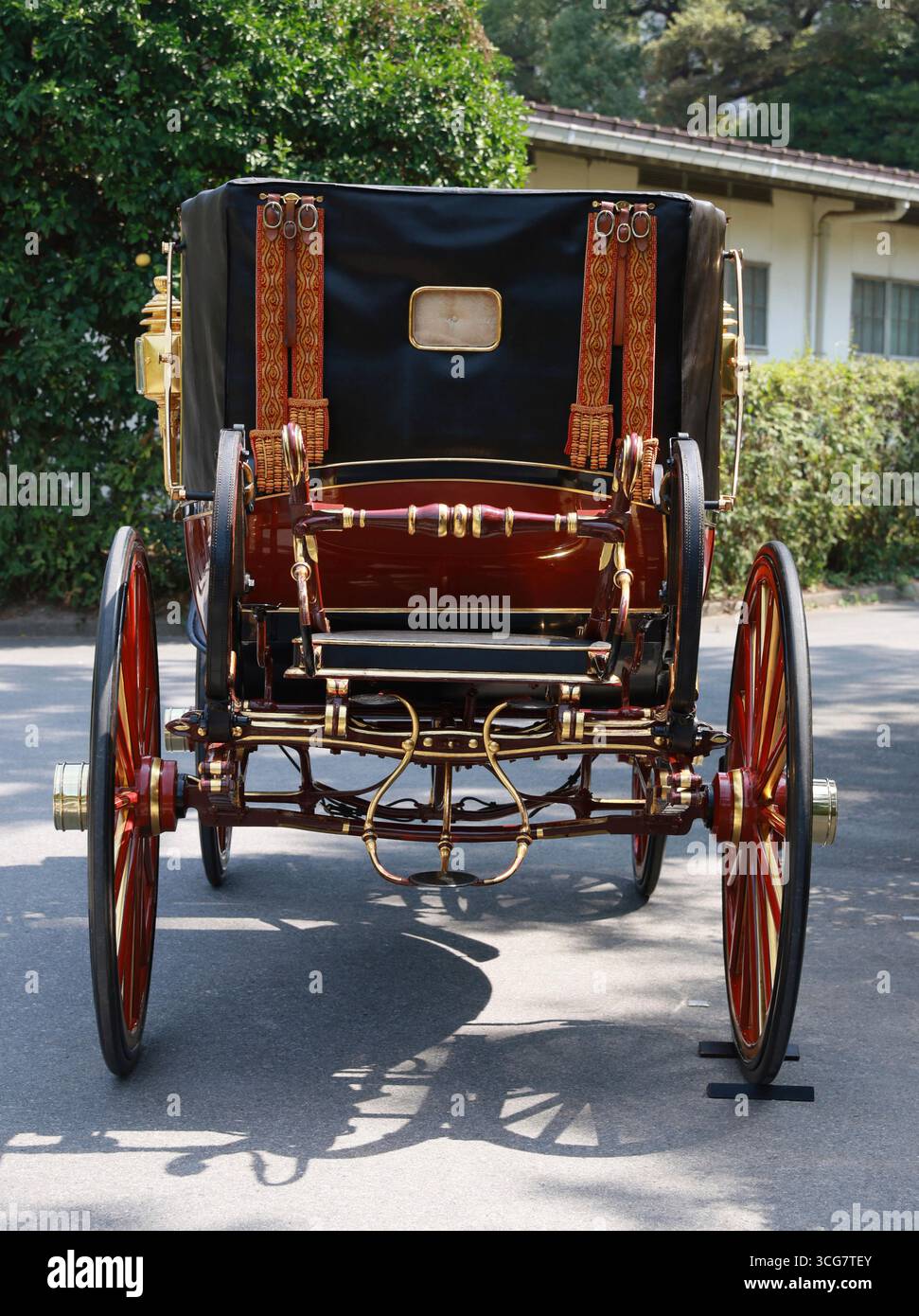 The photo shows the ceremonial carriage used in the coming-of-age ...
