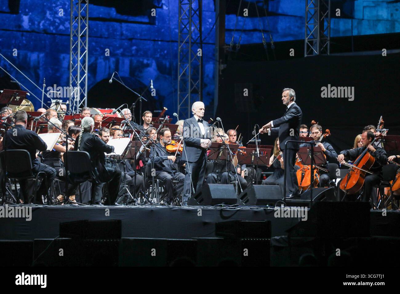 Croatia, Pula, 260825. Concert by Spanish opera singer Jose Carreras ...
