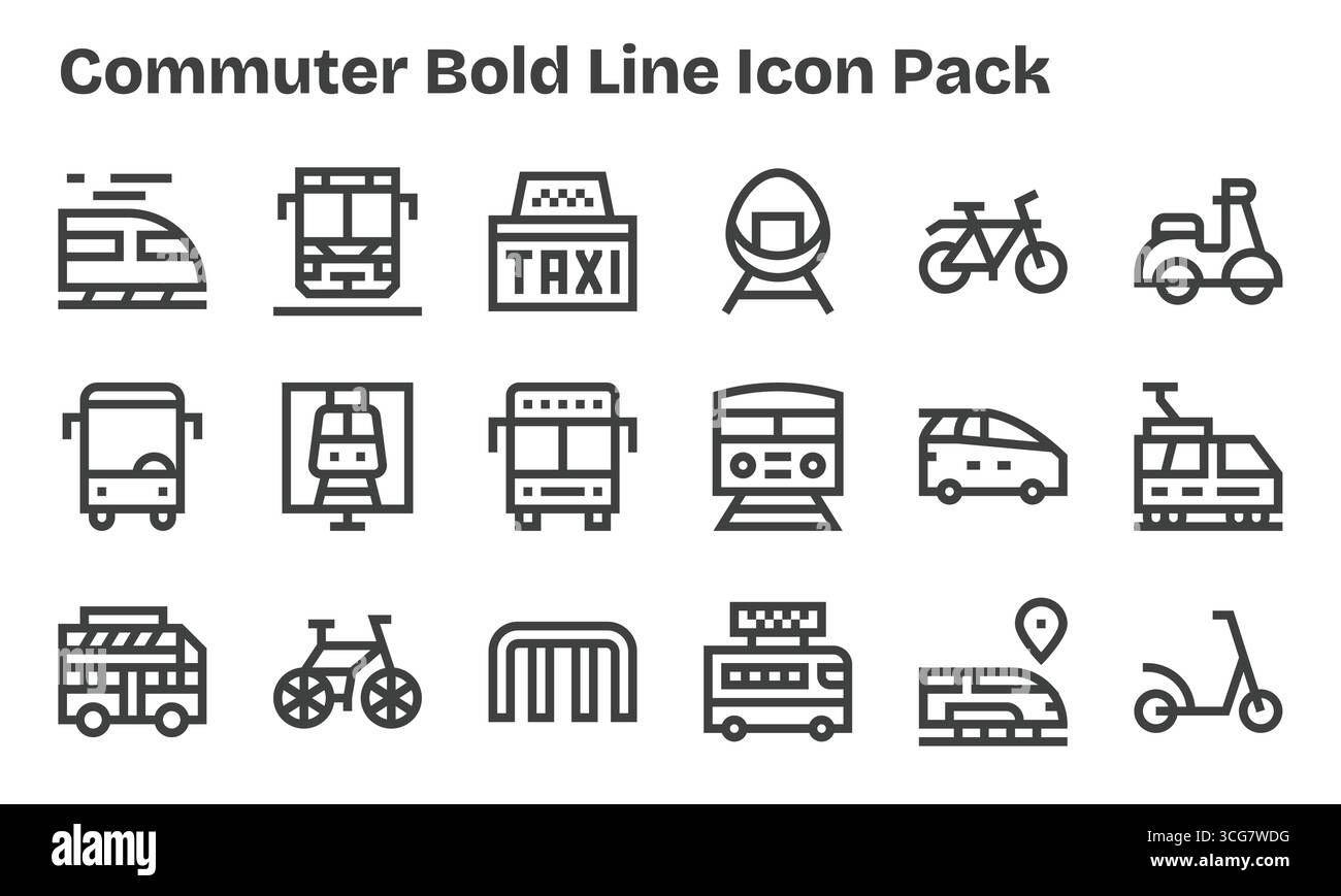 Urban morning commute Cut Out Stock Images & Pictures - Alamy