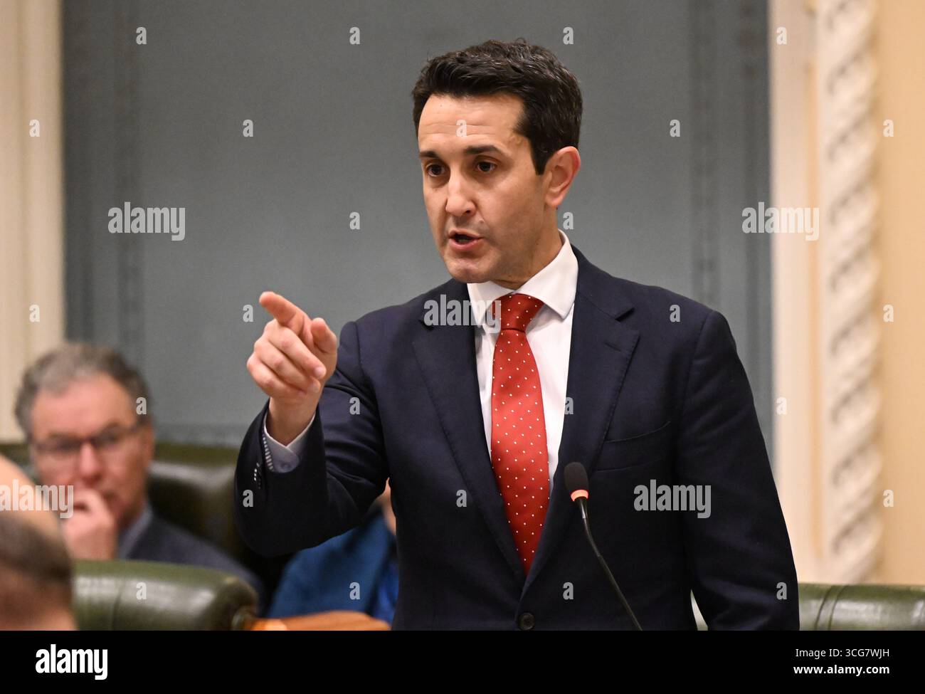 Queensland Premier David Crisafulli is seen during Question Time at ...