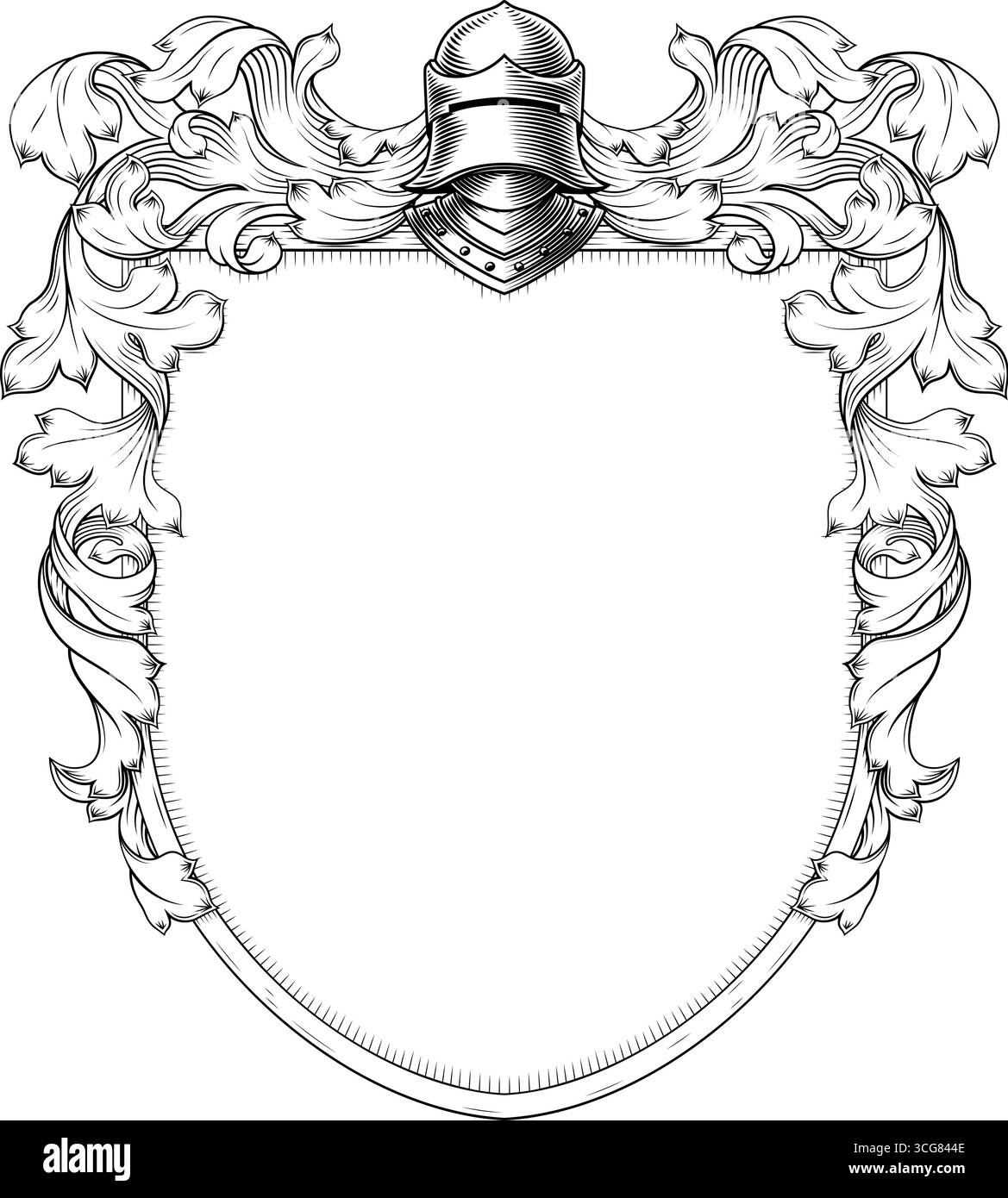 Family crest outline hi-res stock photography and images - Alamy