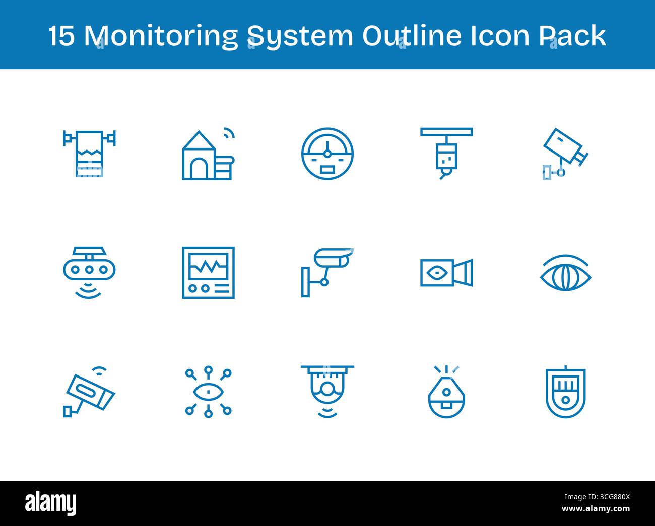 Professionally designed 15 icons in Outline style, capturing the ...