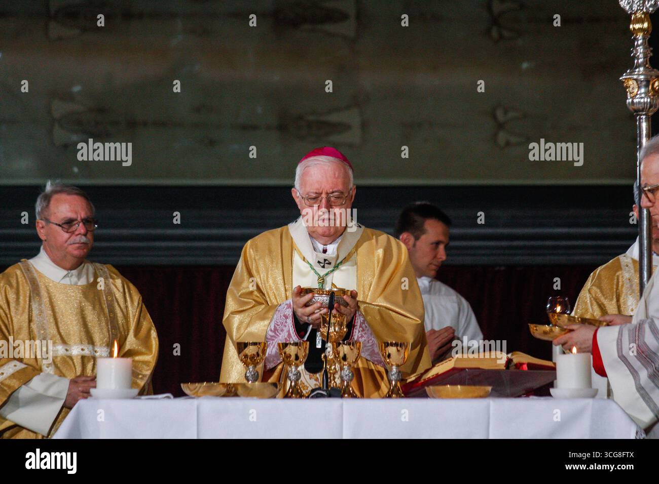 Turin, A solemn Mass in honor of the Exposition of the Holy Shroud was ...