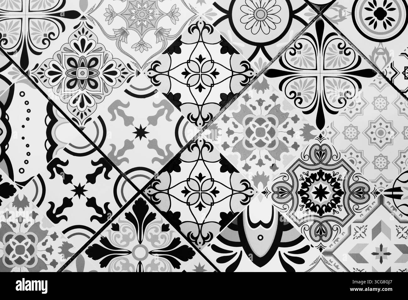 Indigo pattern patterns Black and White Stock Photos & Images - Alamy