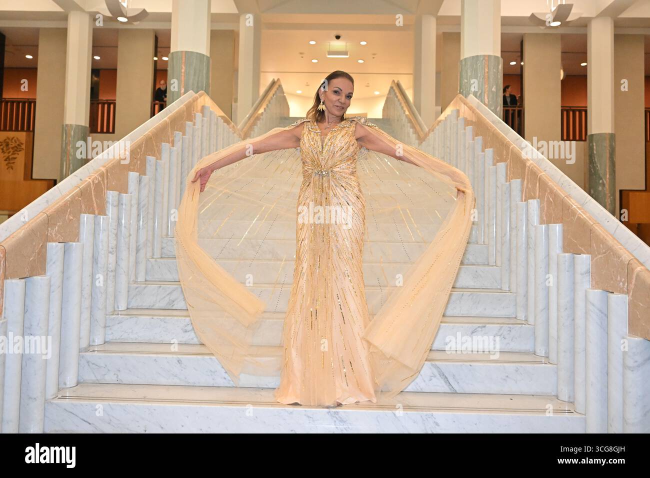 Minister for Small Business Anne Aly arrives for the 2025 Midwinter ...