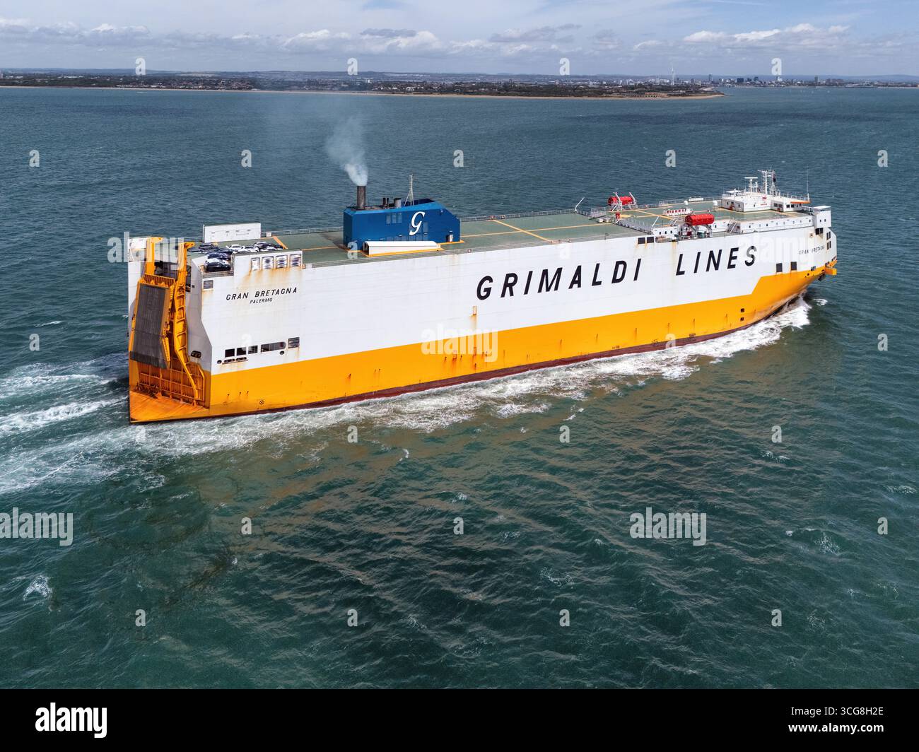 Gran Bretagna, an Italian car carrier operated by Grimaldi Lines Stock ...