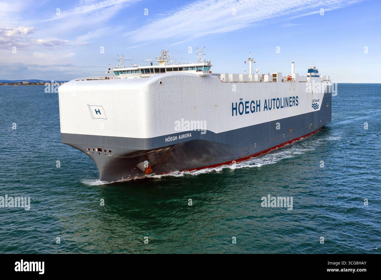 Hoegh Aurora, a Norwegian PCTC car carrier operated by Hoegh Autoliners ...