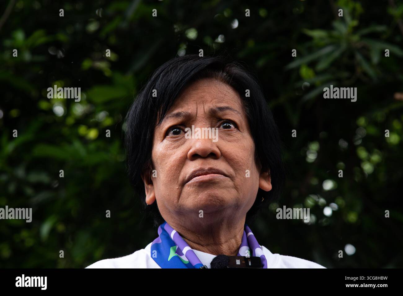 Anchan Preelert looks on during the press conference after her release ...