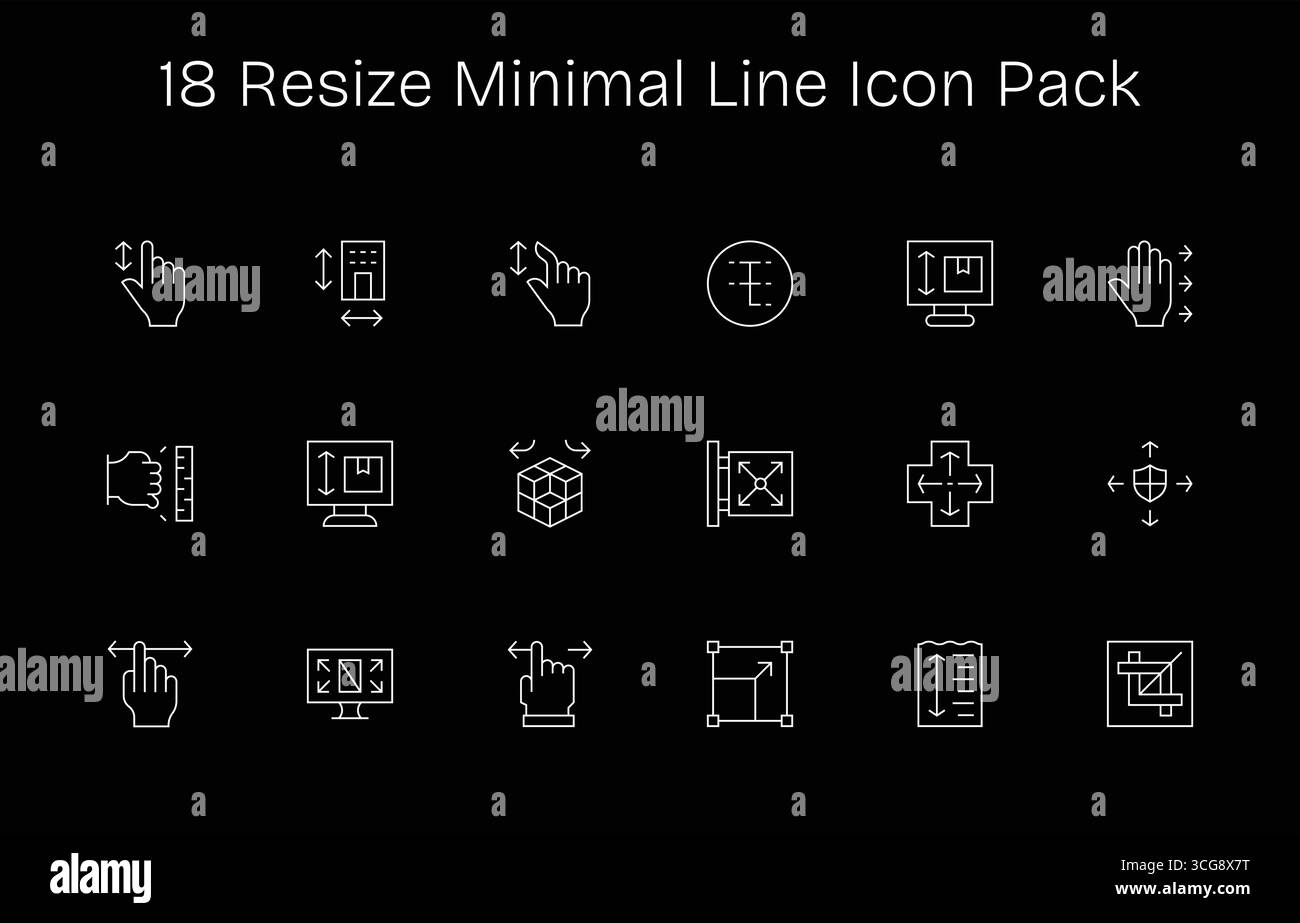 Photo resizing Stock Vector Images - Alamy