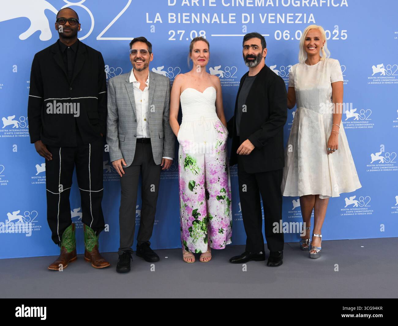 Venice, Italy. 27th Aug, 2025. Day 1, Orizzonti Jury Photocall ...