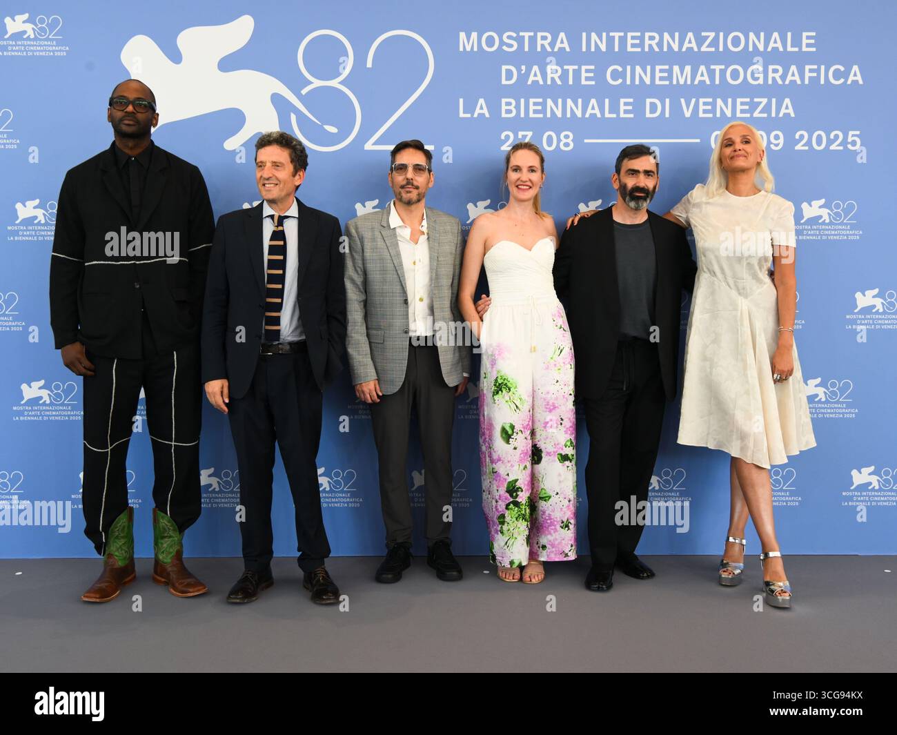 Venice, Italy. 27th Aug, 2025. Day 1, Orizzonti Jury Photocall ...