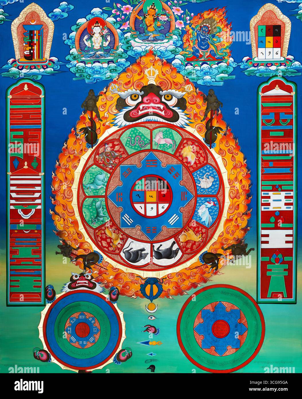 Dharmic iconography hi-res stock photography and images - Alamy