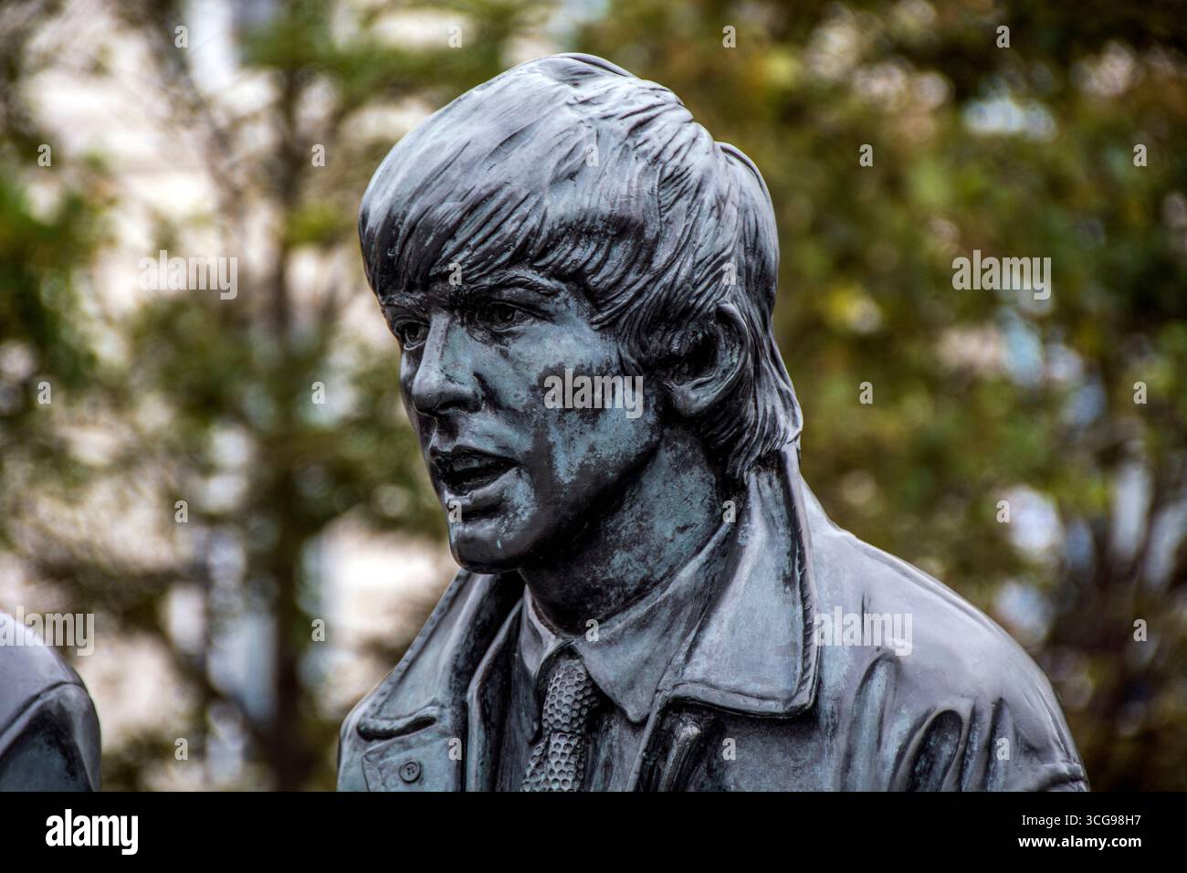 George Harrison of The Beatles Statue ,by sculptor Andy Edwards, statue ...