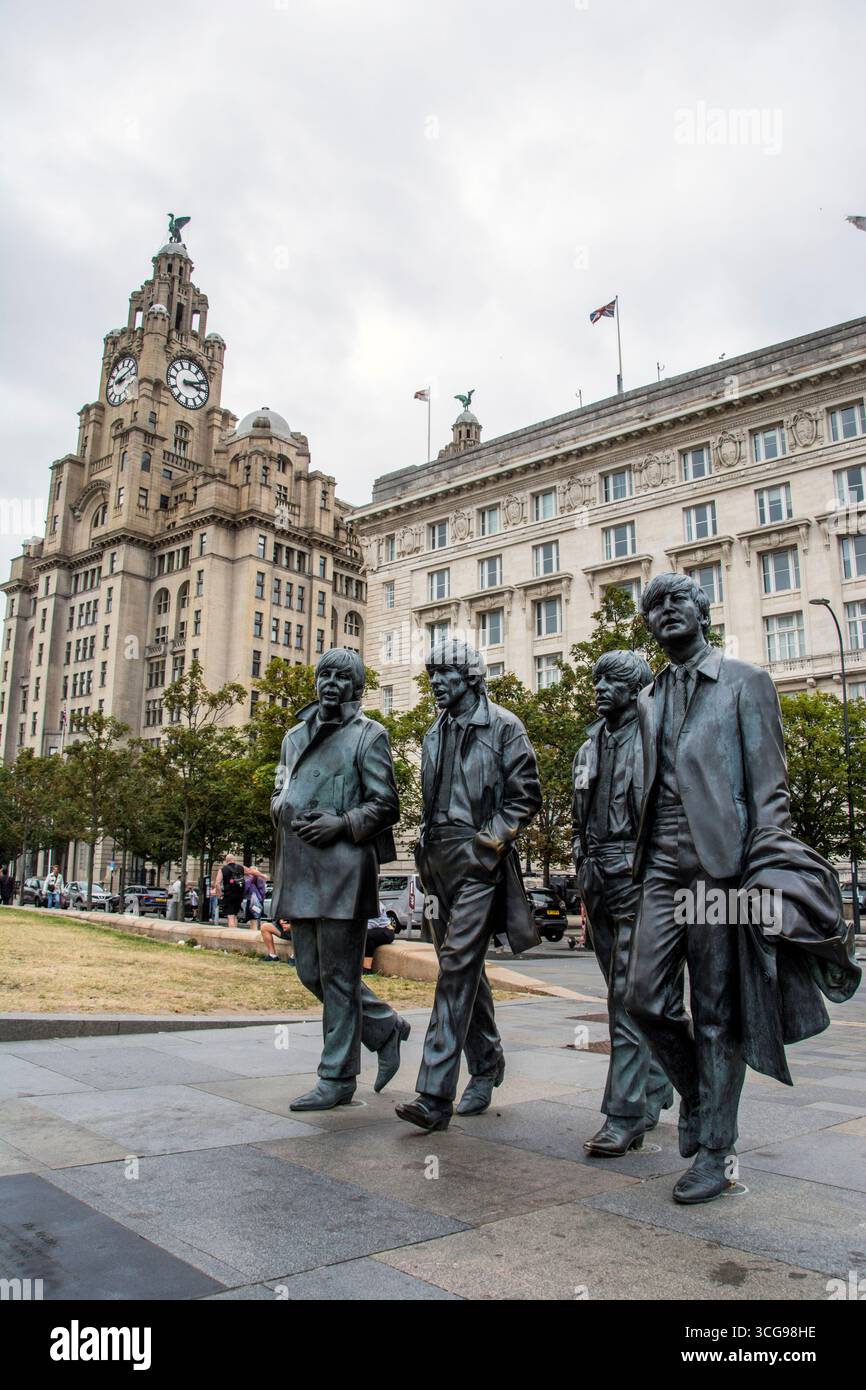 The Beatles Statue by sculptor Andy Edwards, statue is based on a real ...