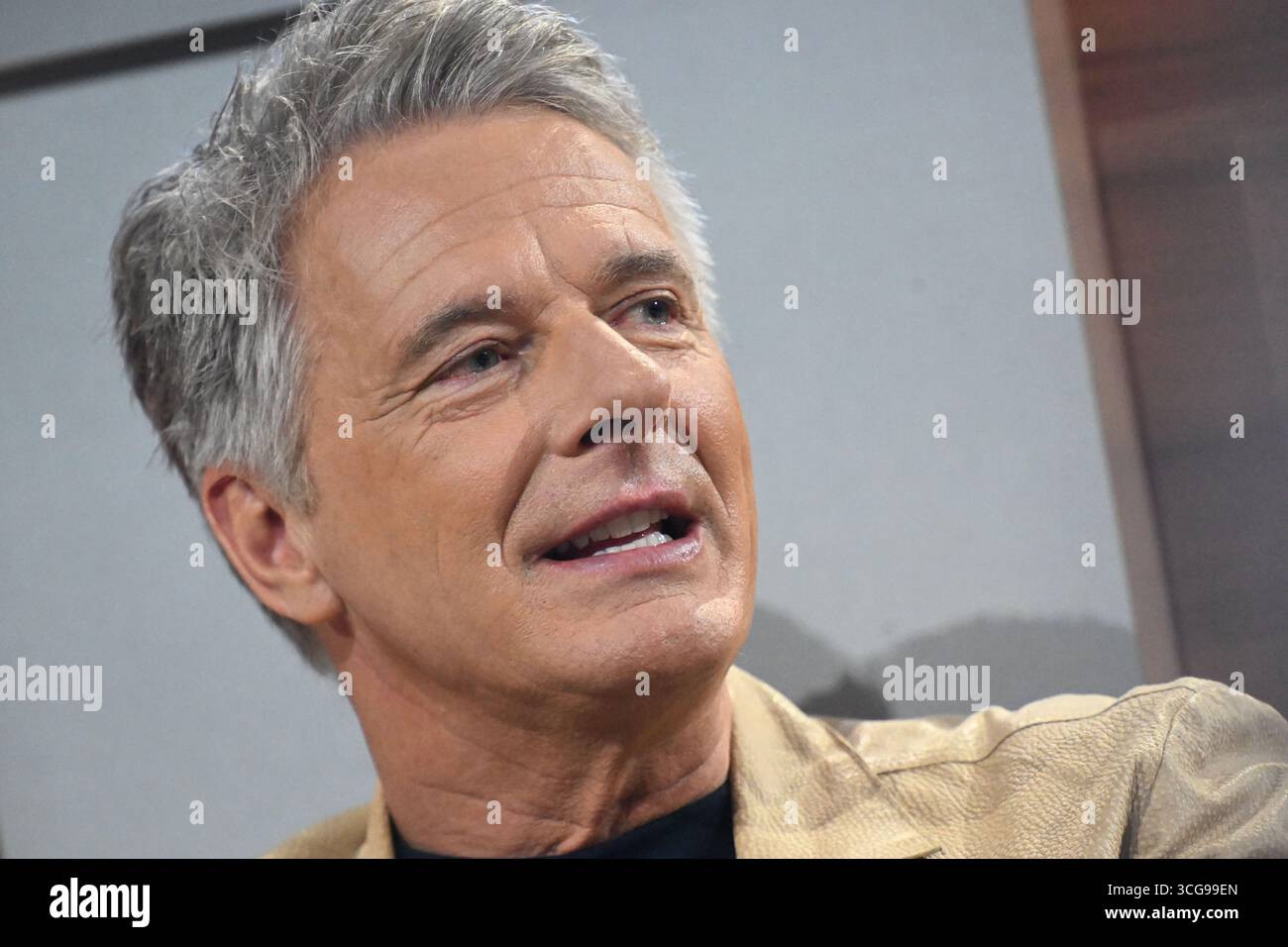 27 August 2025, Bavaria, Grünwald: Jörg Pilawa takes part in the press event for the Sat.1 ...