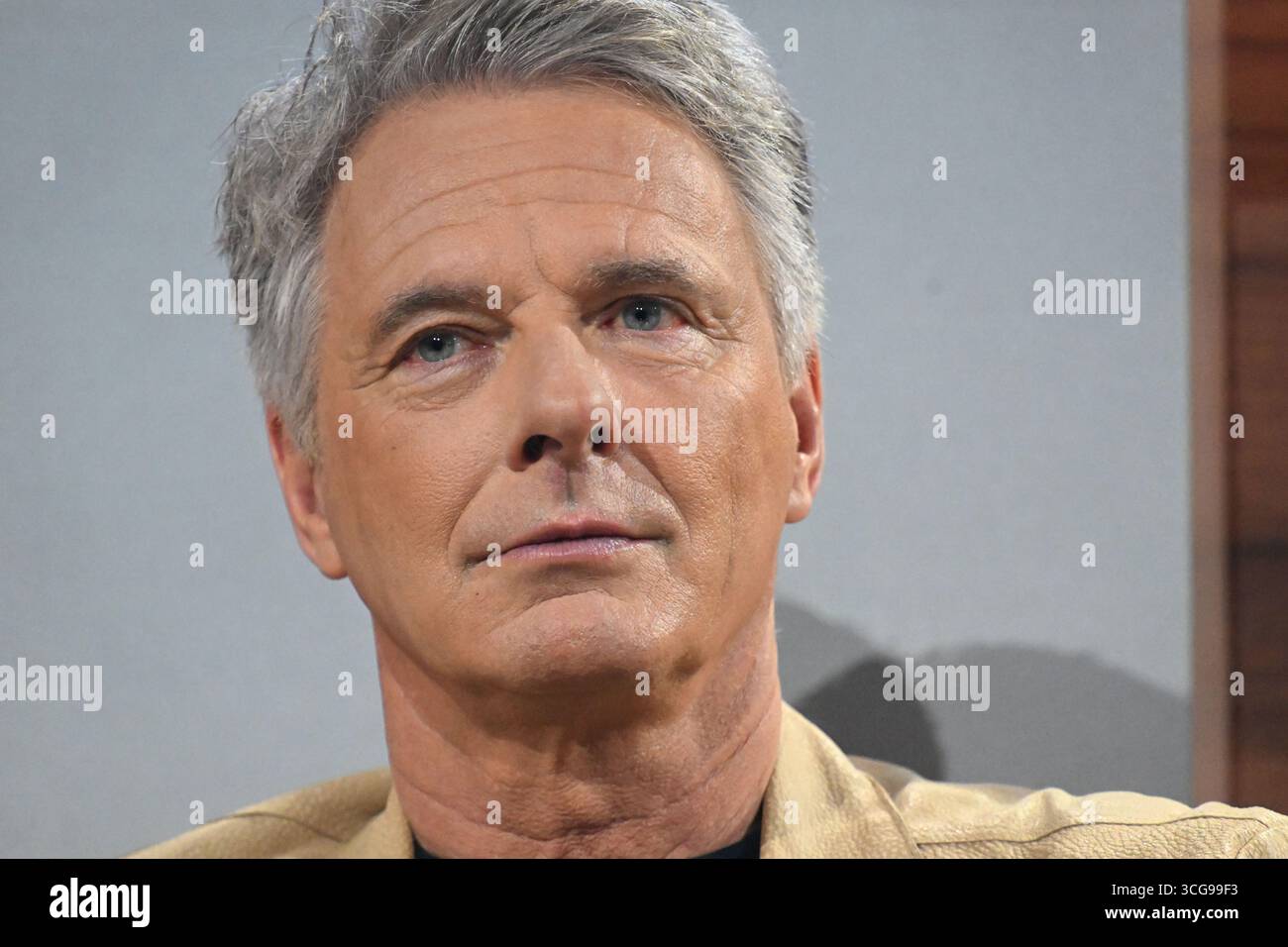 27 August 2025, Bavaria, Grünwald: Jörg Pilawa takes part in the press event for the Sat.1 ...