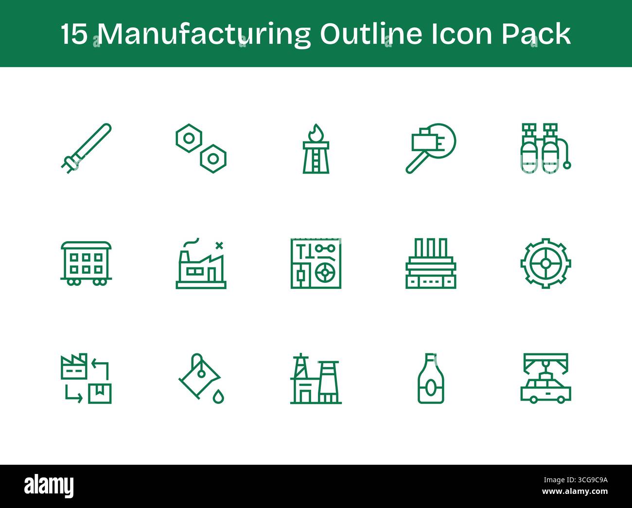 Explore 15 Outline-style vector icons inspired by Manufacturing. Perfect for web and app ...